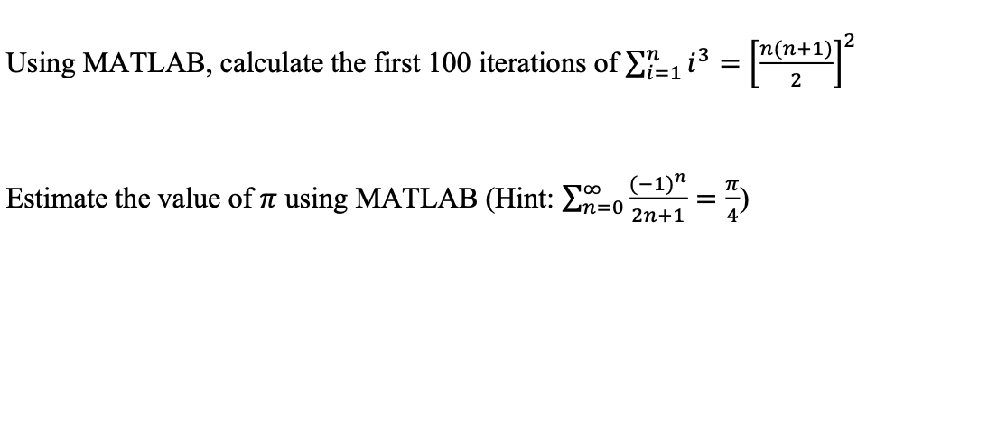 Solved Using MATLAB, calculate the first 100 iterations of | Chegg.com