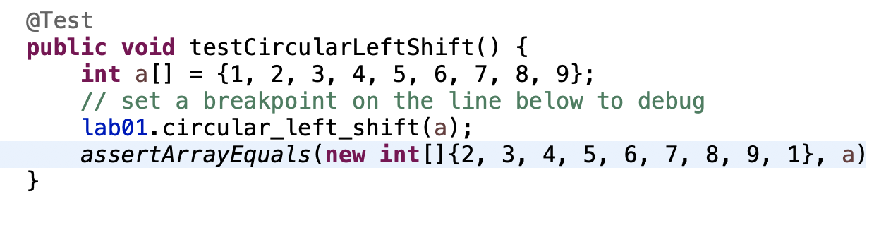 Solved Explain the bug in circular_left_shift() method and | Chegg.com