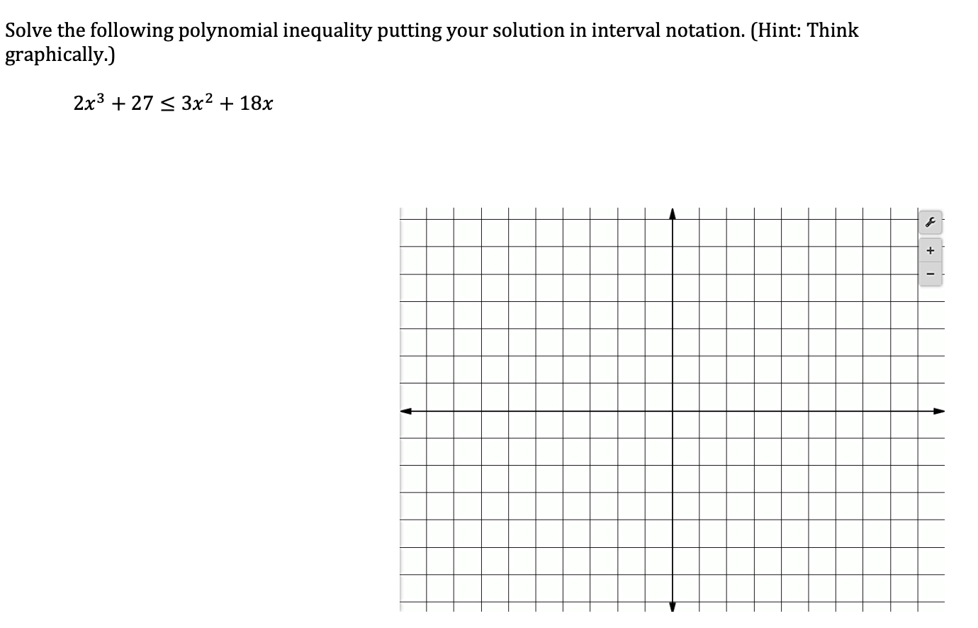 Solved Solve the following polynomial inequality putting | Chegg.com