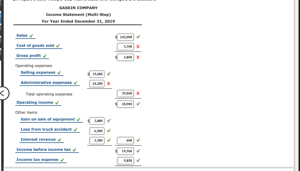 Solved Cost of Goods Sold, Income Statement, and Statement | Chegg.com