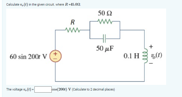 Solved Calculate vo(t) ﻿in the given circuit. where | Chegg.com