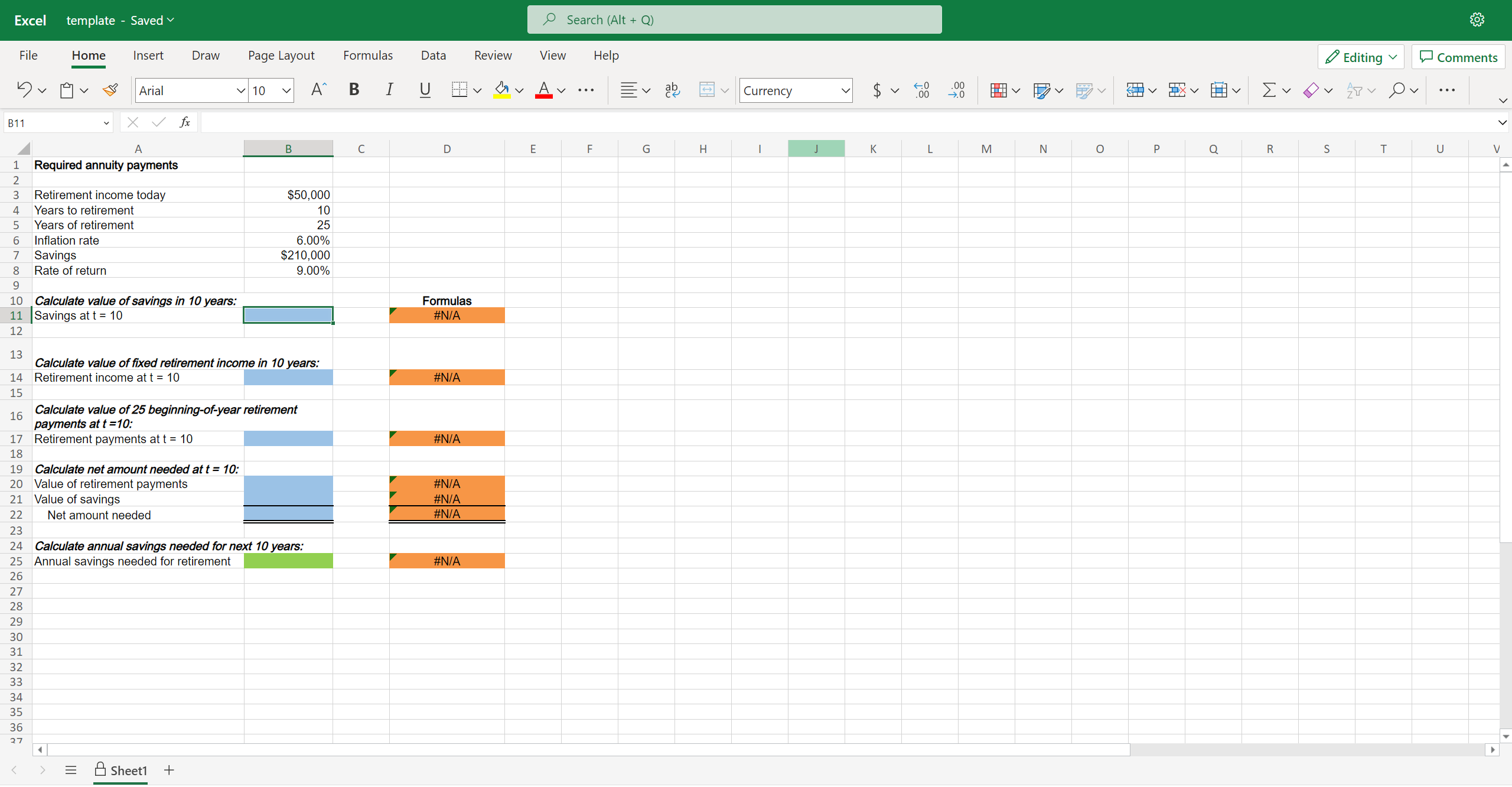 Solved Excel Online Structured Activity: Required annuity | Chegg.com