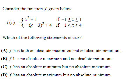 Solved Find the two critical values of the function f(x)= | Chegg.com