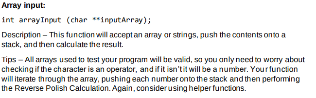 How do you work on Reverse Polish Notations in C | Chegg.com