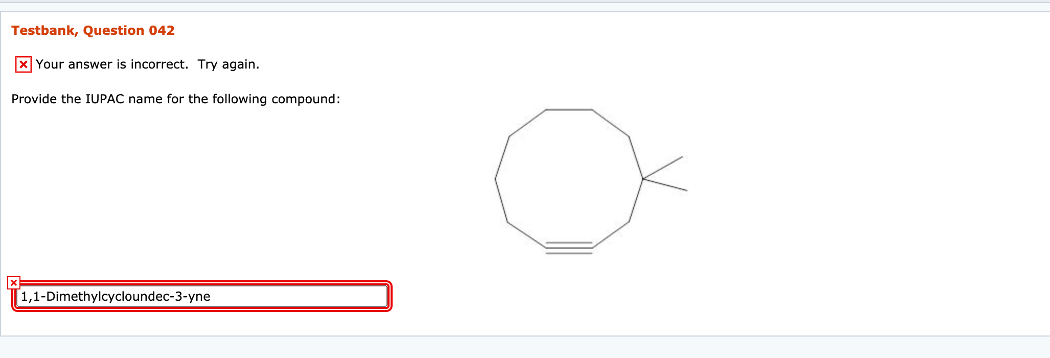 Solved Testbank, Question 042 * Your answer is incorrect. | Chegg.com Solved Testbank, Question 042 * Your answer is incorrect. | Chegg.com