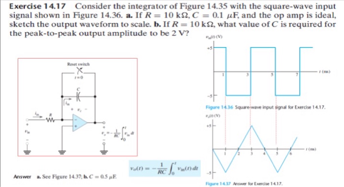 Solved Exercise 14 17 Consider The Integrator Of Figure
