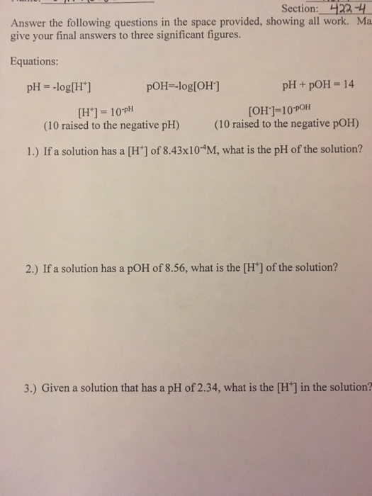Solved Answer the following questions in the space provided, | Chegg.com