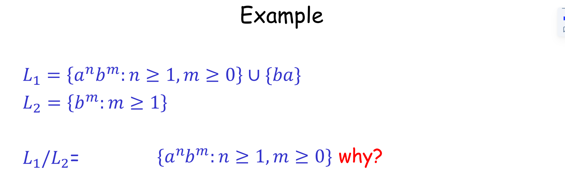 Solved 𝐿1 = 𝑎^𝑛 𝑏^𝑚: 𝑛 ≥ 1, 𝑚 ≥ 0 ∪ {𝑏𝑎}𝐿2 = | Chegg.com