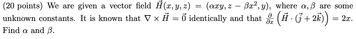 Solved (20 ﻿points) ﻿We are given a vector field | Chegg.com