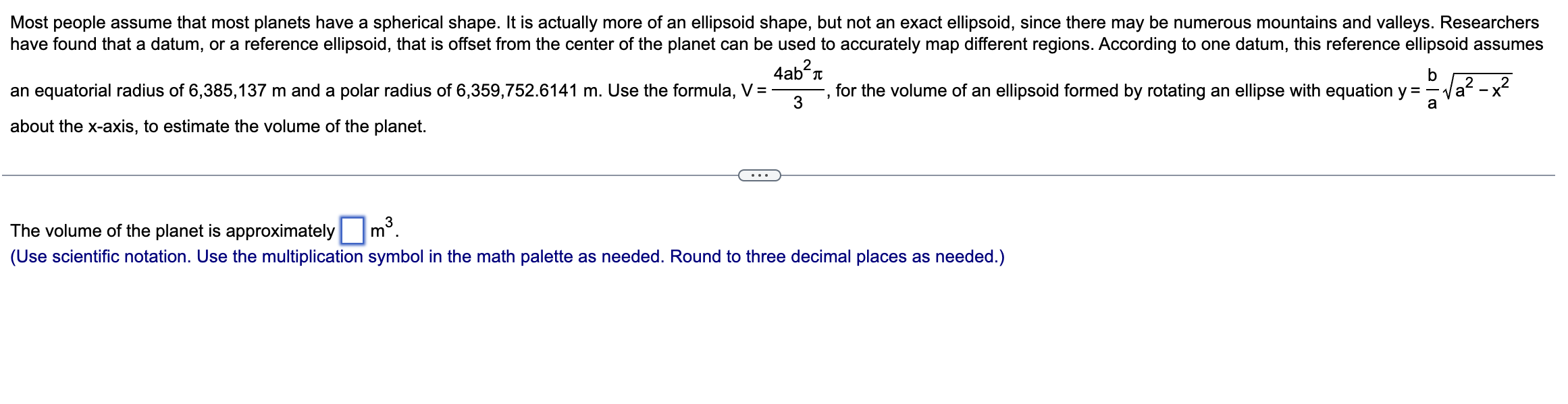 Solved Most people assume that most planets have a spherical | Chegg.com