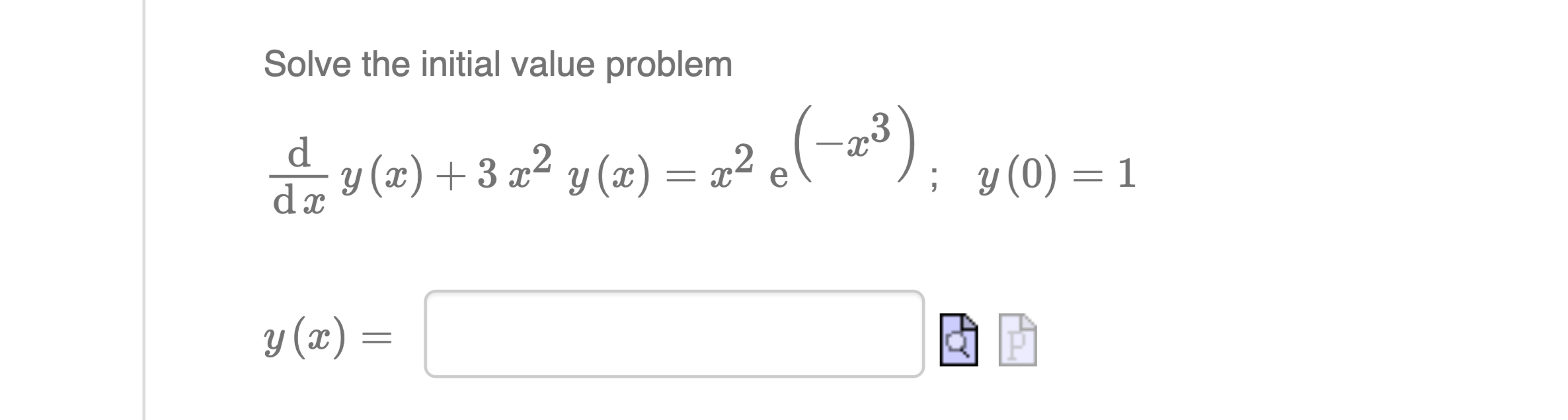 Solved Solve the initial value problem | Chegg.com