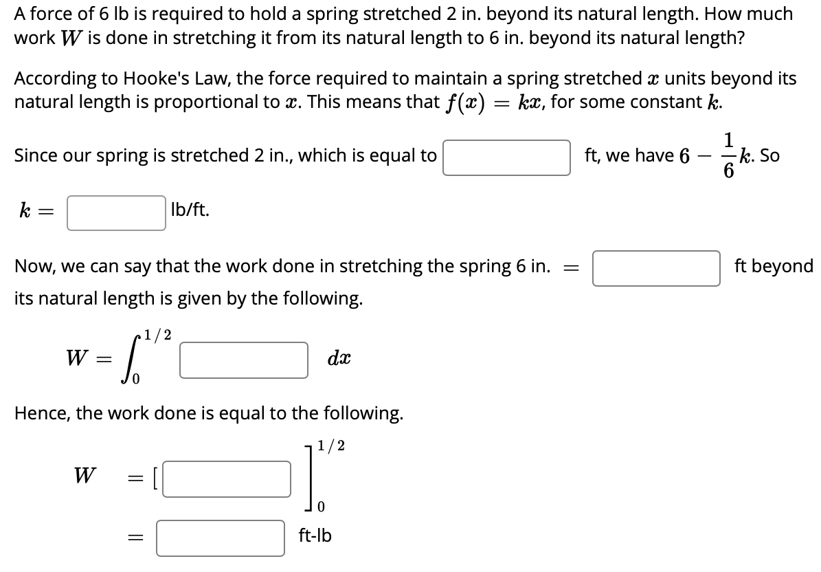 Solved A spring has a natural length of 14 cm. If a 28-N is | Chegg.com