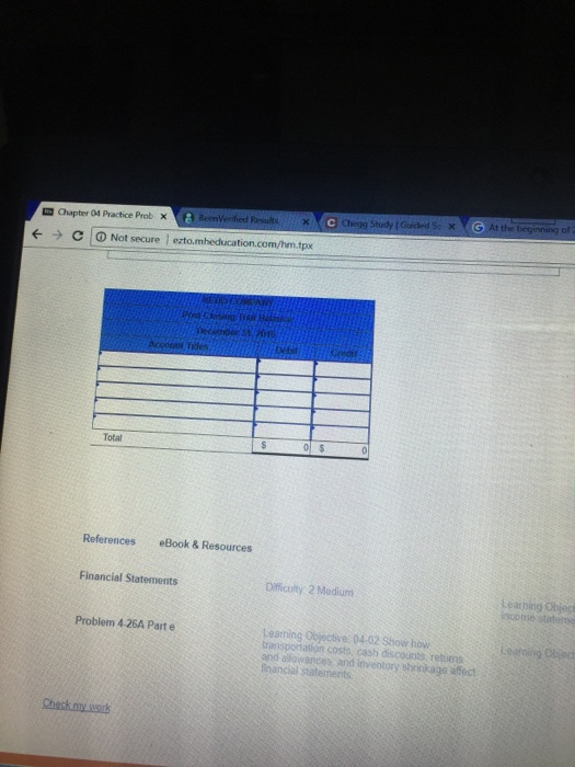 Solved a Chapter 04 Peactice Probx /hm.tpx Probiem 426A | Chegg.com