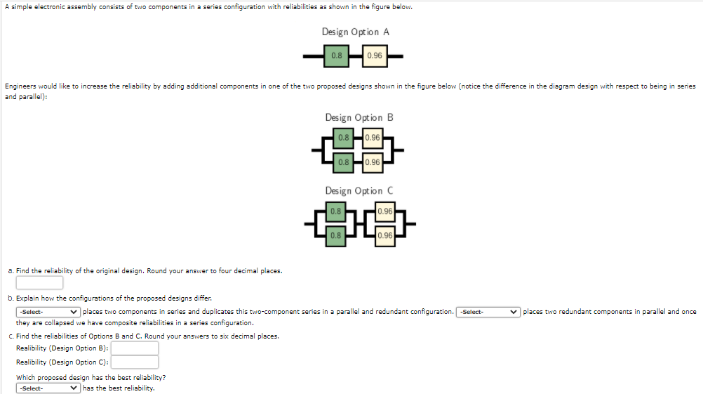 Solved A simple electronic assembly consists of two | Chegg.com