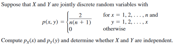 Solved Suppose that X and Y are jointly discrete random | Chegg.com