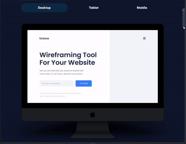 Displaying a UI design in a desktop screen with a | Chegg.com