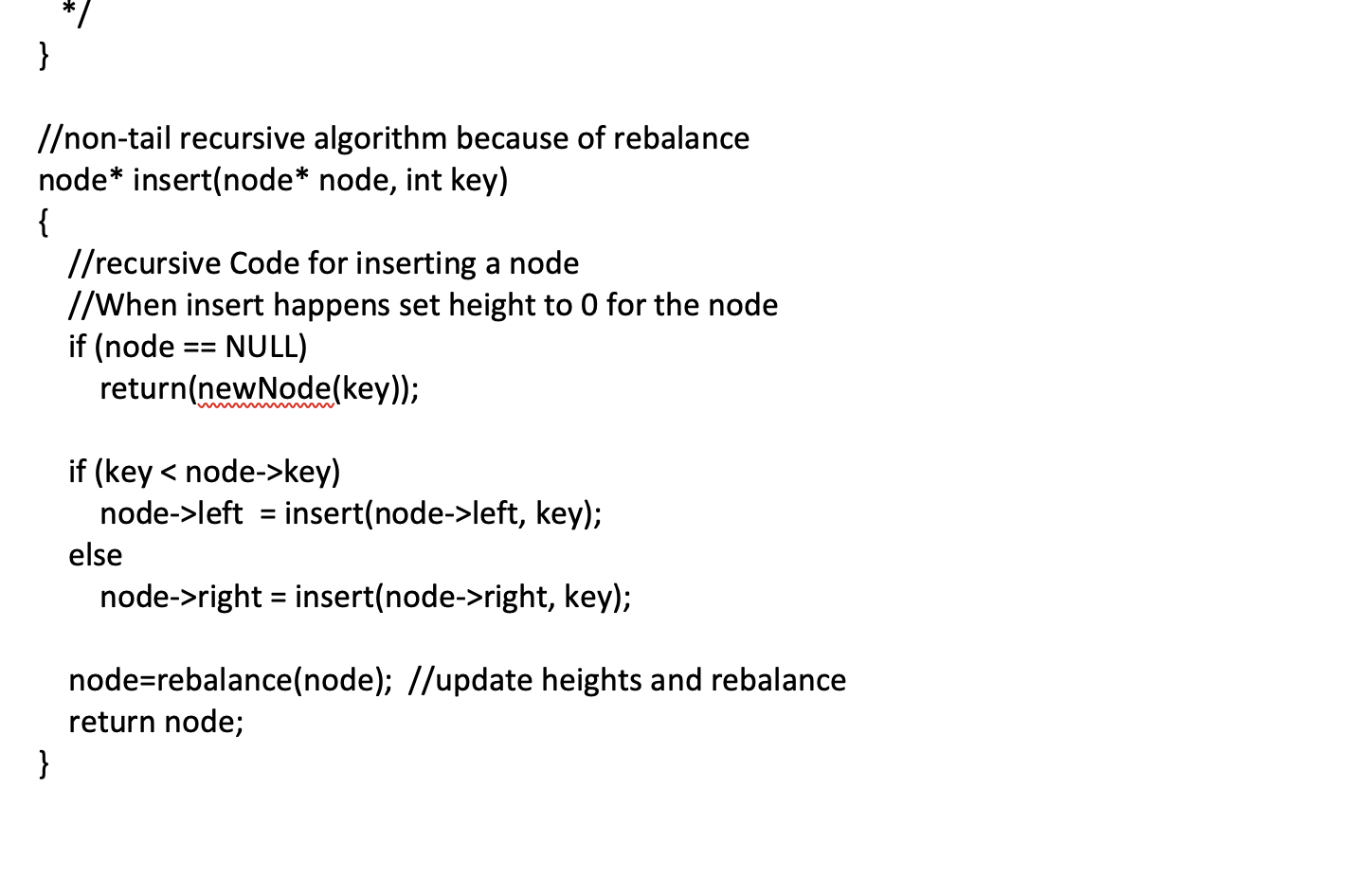 AVL Group assignment Populate a tree via a text file | Chegg.com
