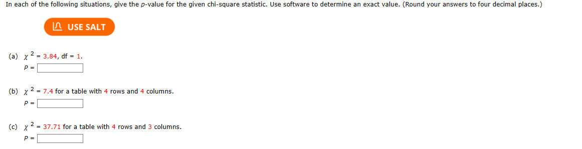 Solved In each of the following situations, give the p-value | Chegg.com