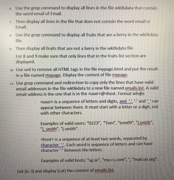 Solved Part I: LAB: On a Linux virtual machine (or cs1, cs2) | Chegg.com
