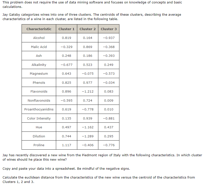 [Solved]: This problem does not require the use of data mi