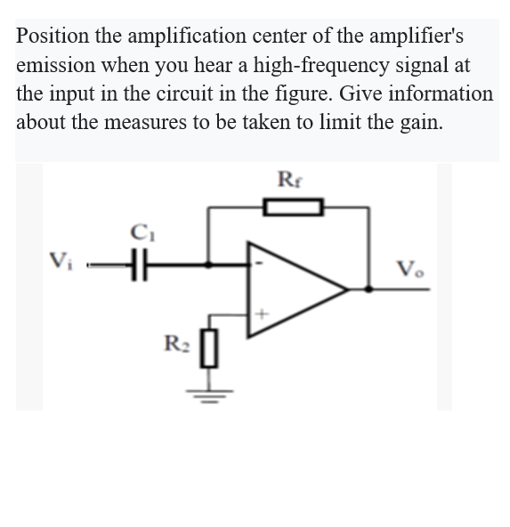 Solved .Position the amplification center of the amplifier's | Chegg.com