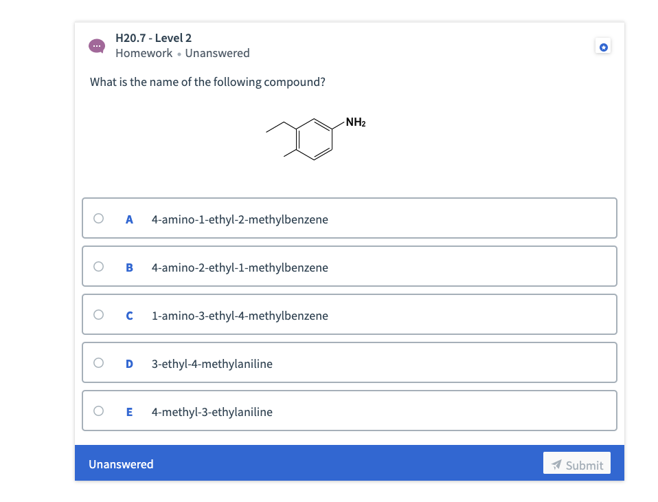Solved H20.10 - Level 1 Homework. Unanswered In the | Chegg.com