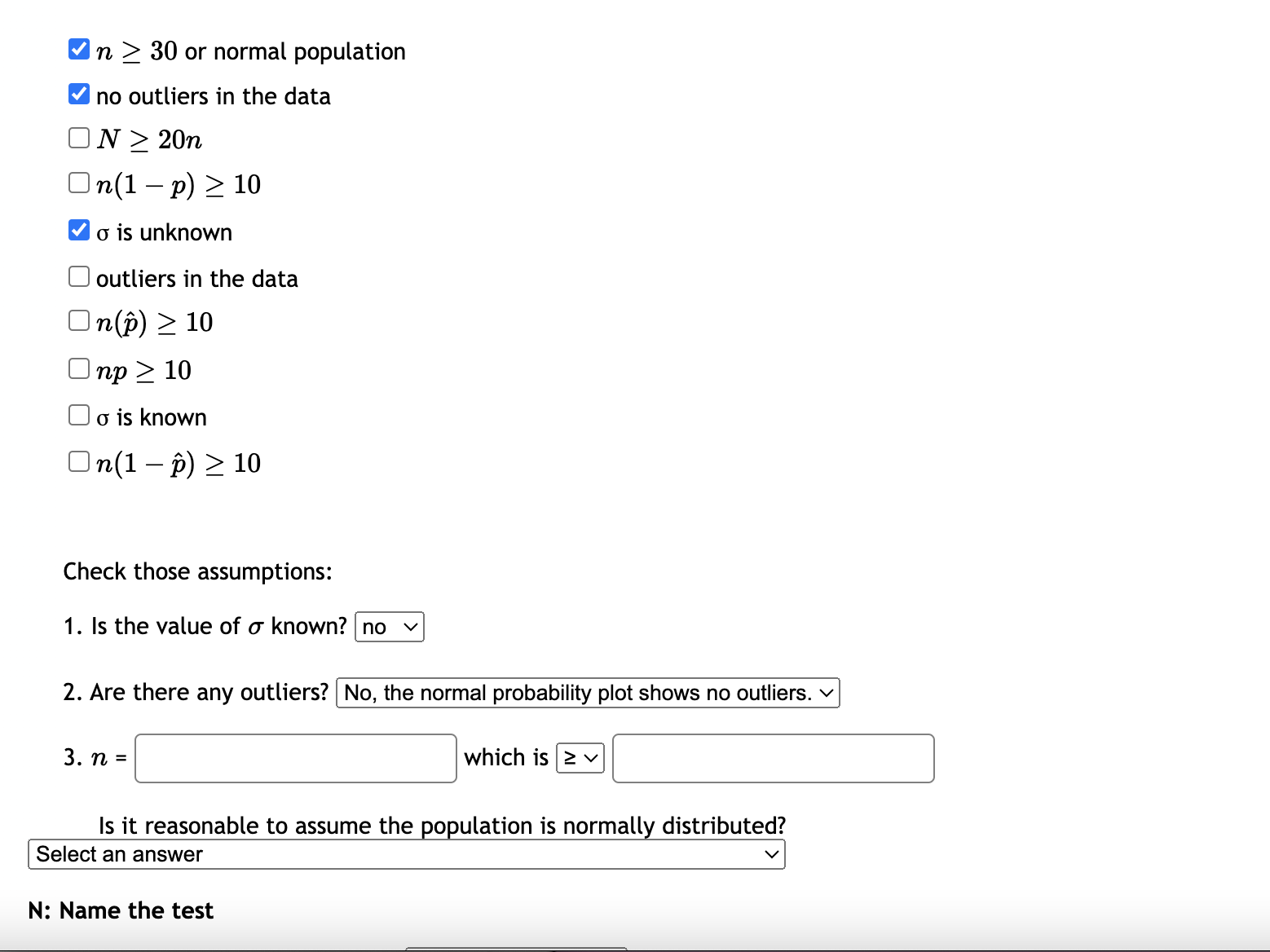 Solved T: Test Statistic The symbol and value of the random | Chegg.com