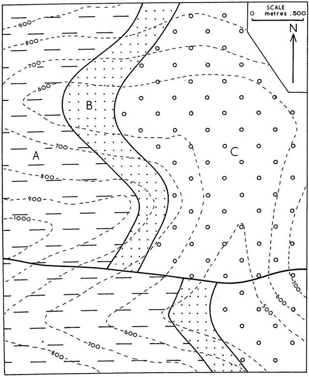 Solved MAP 1: FAULTED OUTCROP PATTERN 1) Draw | Chegg.com
