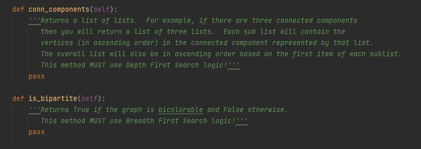 Solved CPE 202 Assignment 5: Finding connected components | Chegg.com