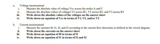 Solved 1. KVL and KCL Construct the following resistive | Chegg.com