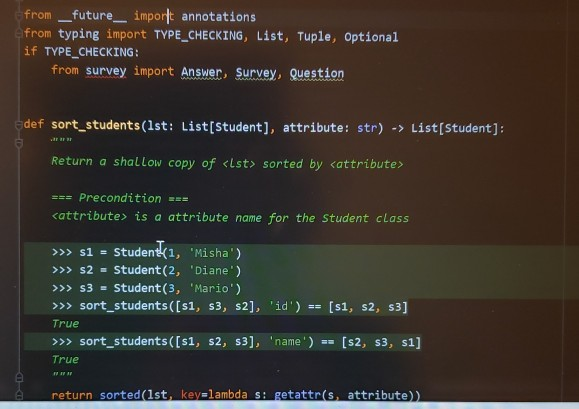 Solved from_future__ import annotations from typing import | Chegg.com