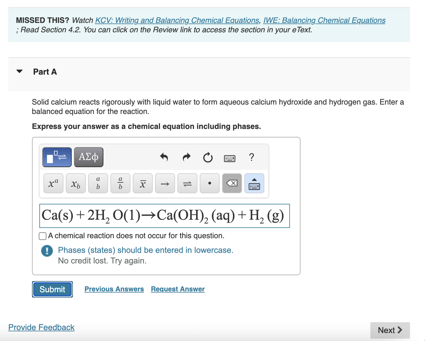 Solved MISSED THIS? Watch KCV: Writing and | Chegg.com