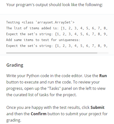 Instructions A set is an unordered collection with | Chegg.com