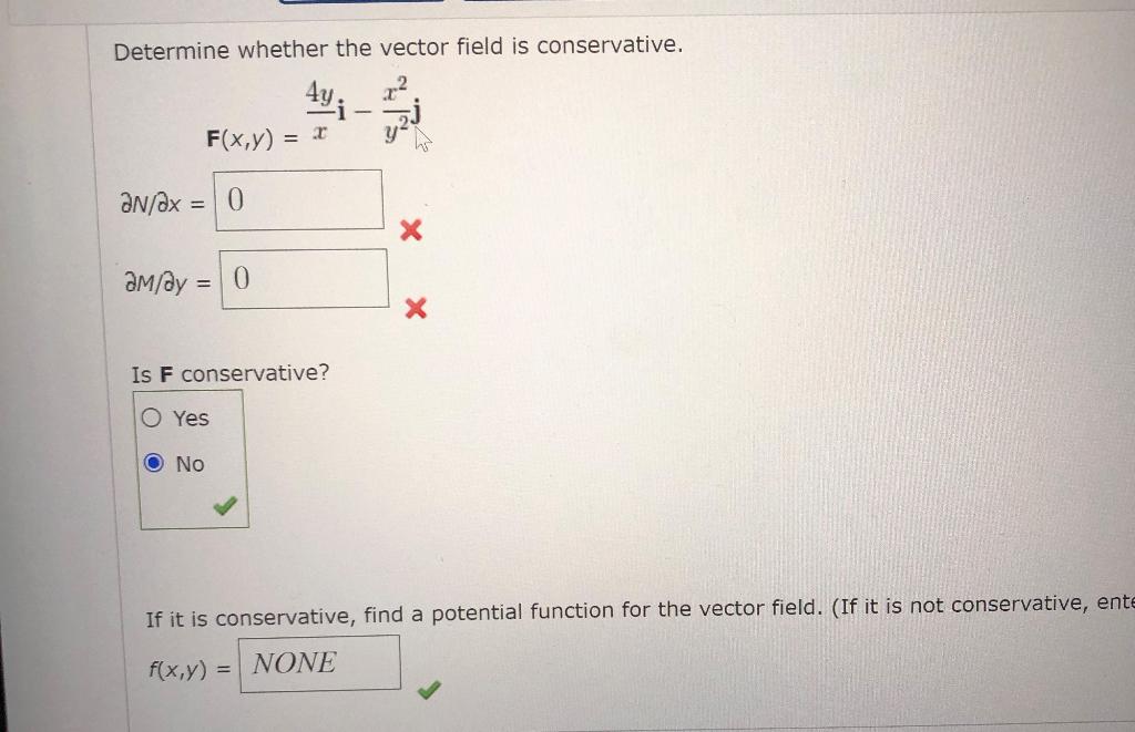 Solved Determine whether the vector field is conservative. | Chegg.com