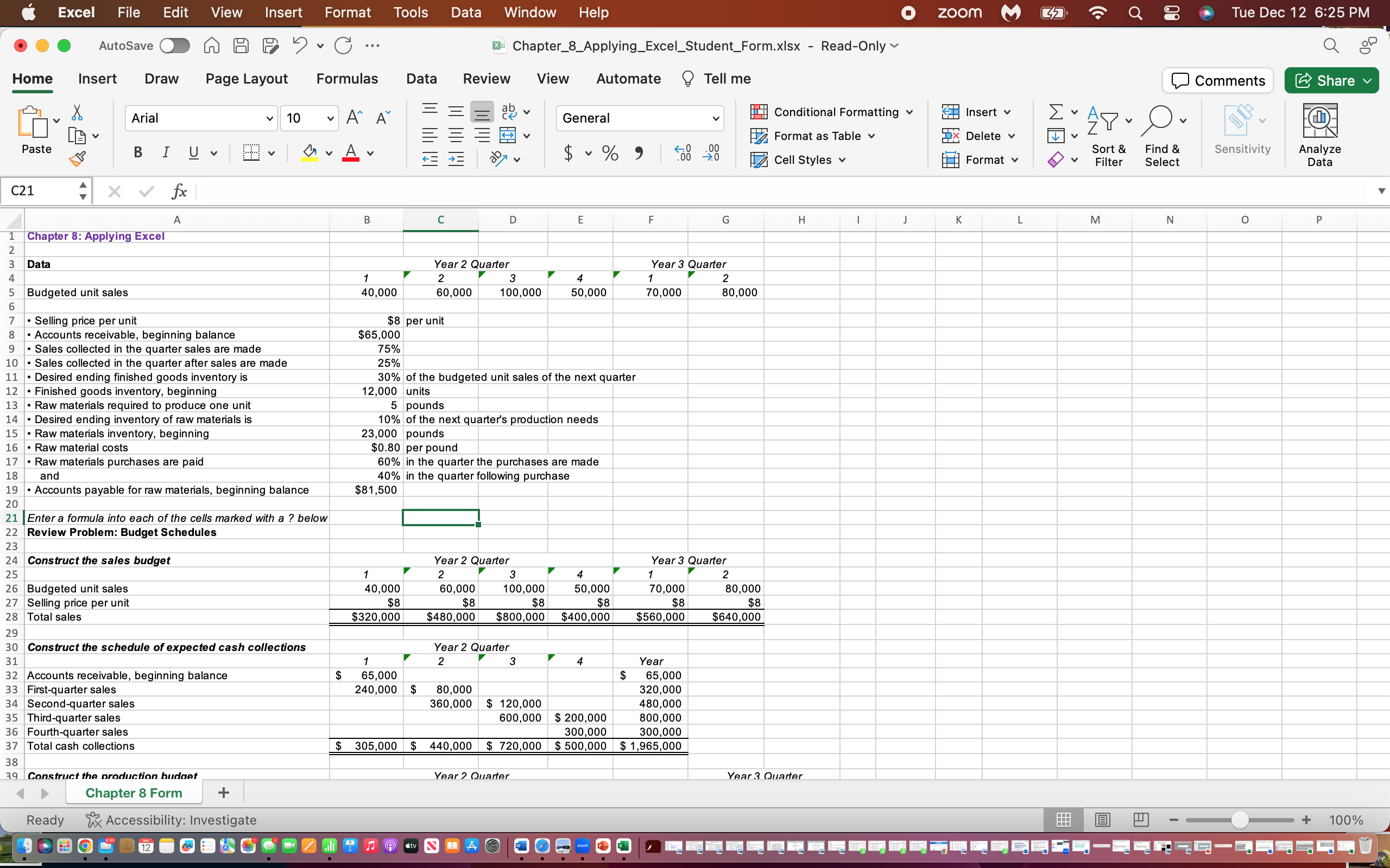 Solved !Required informationThe Chapter 8 ﻿Form worksheet is | Chegg ...