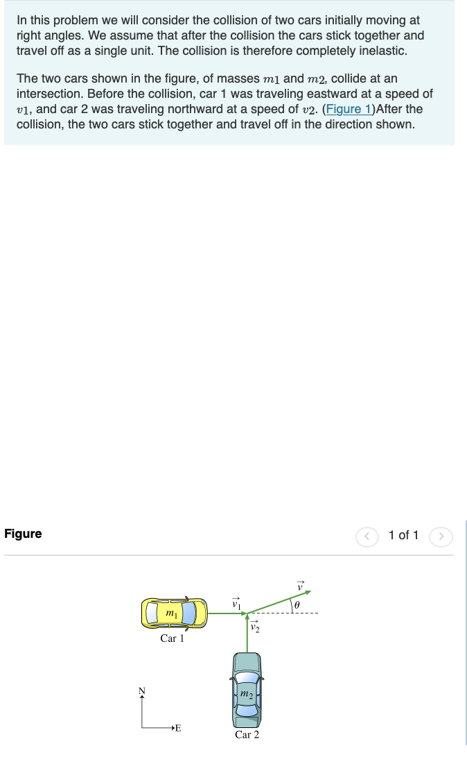 Solved In this problem we will consider the collision of two | Chegg.com