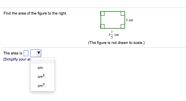 Solved Find the area of the figure to the right. 5 cm 5-cm | Chegg.com