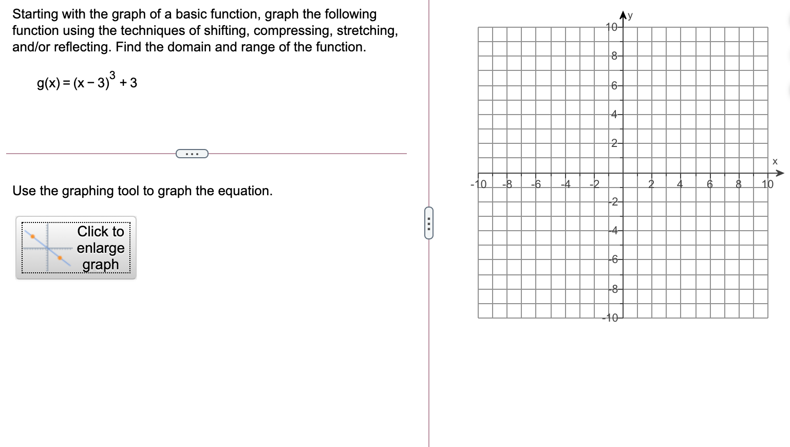 Solved Starting with the graph of a basic function, graph | Chegg.com