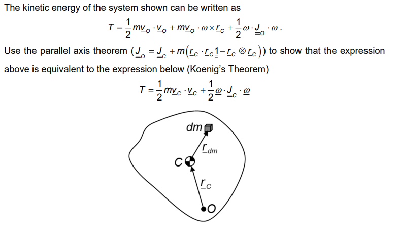 Solved The kinetic energy of the system shown can be written | Chegg.com