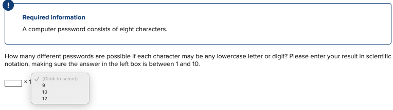 Solved Required information A computer password consists of | Chegg.com