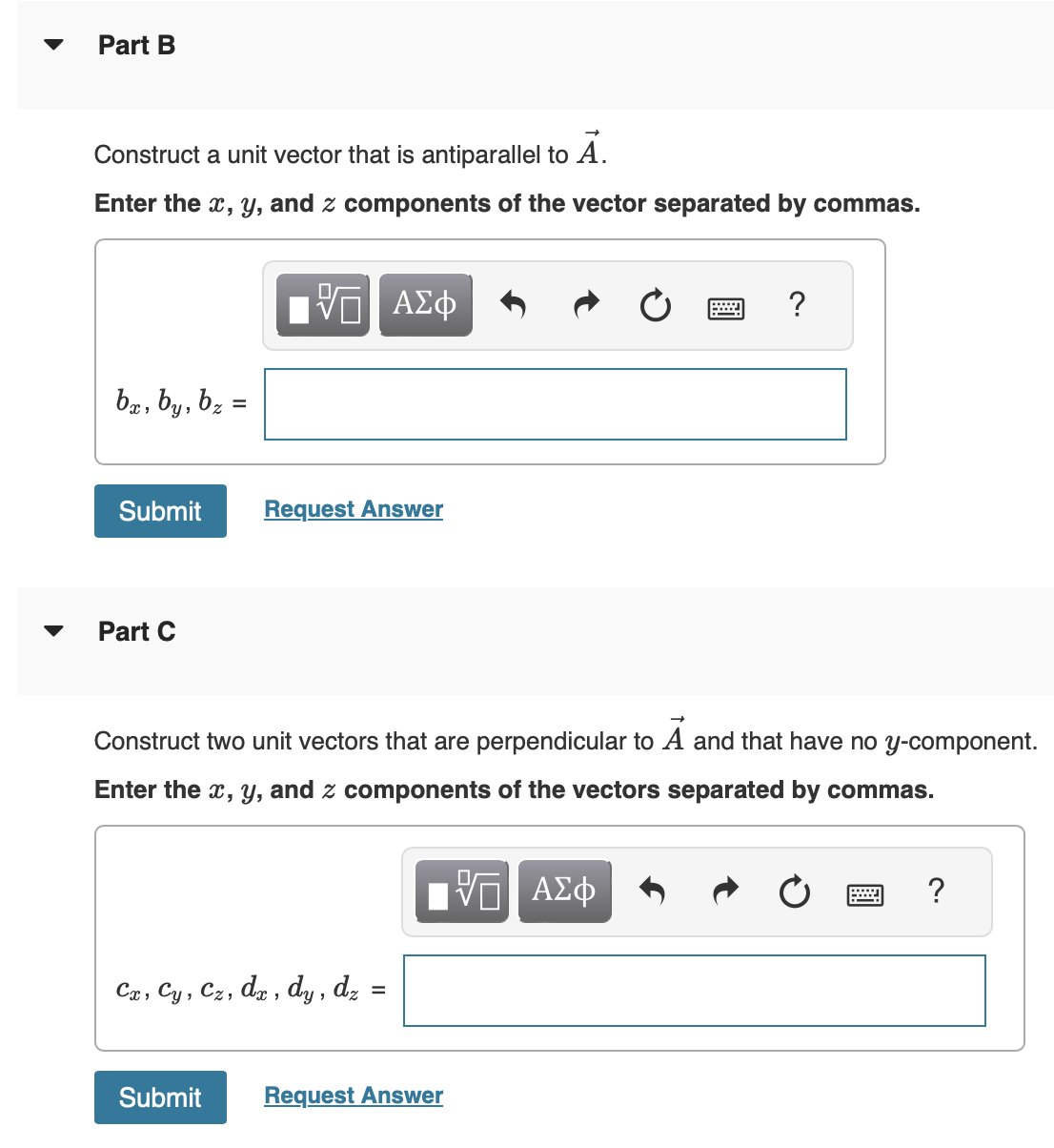 Solved A=4.0i^−4.0k^ Part A Construct a unit vector that is | Chegg.com