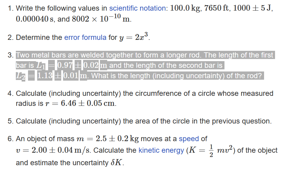 Solved Write the following values in scientific notation: | Chegg.com