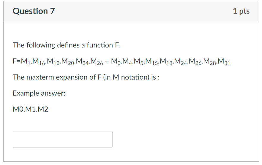Solved F(A,B,C)=m3+m4+m5+m6+m7. Write F′ as a product of | Chegg.com