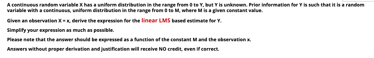 Solved A continuous random variable X has a uniform | Chegg.com