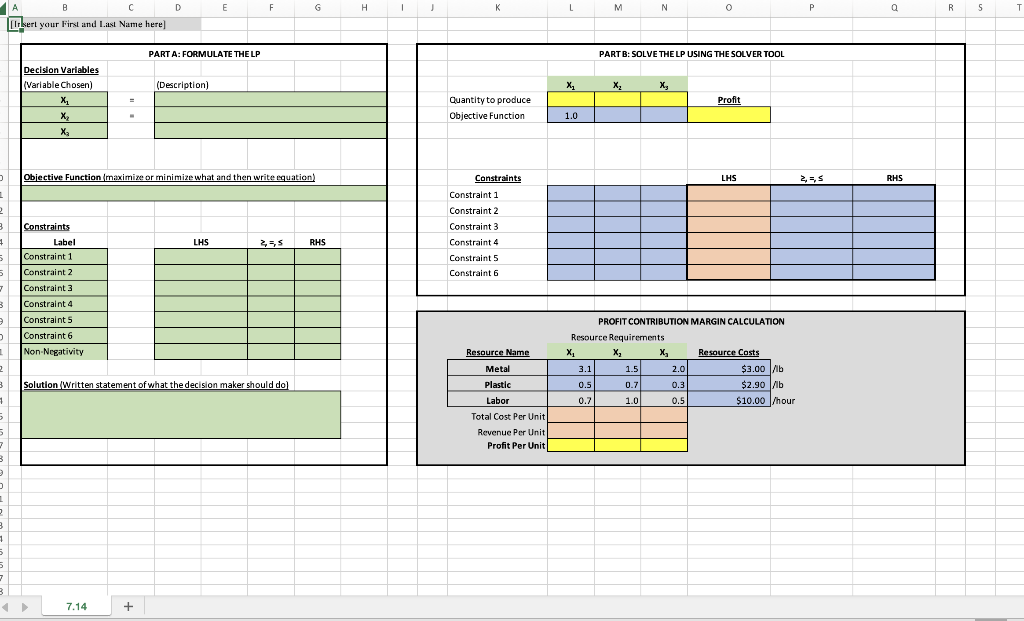 Chalk \& Wire Assessment: Part 2 Linear Programming | Chegg.com