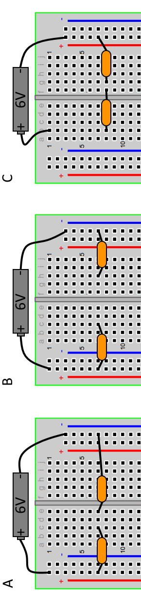 Solved Which of the following breadboard setups correctly | Chegg.com