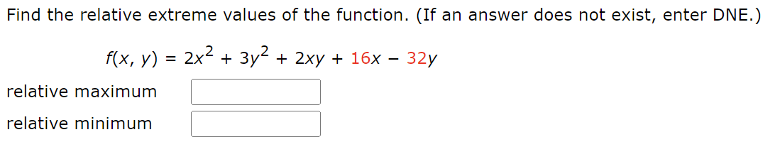 Solved Find the relative extreme values of the function. (If | Chegg.com