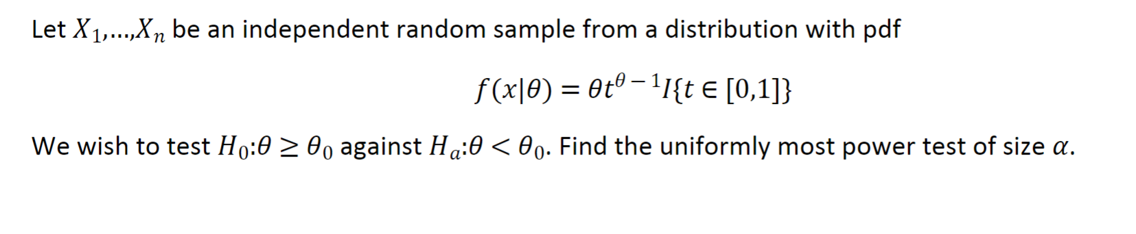 Solved Let x1,dots,xn ﻿be an independent random sample from | Chegg.com