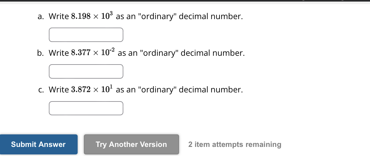 Solved Write each of the following numbers to 3 significant | Chegg.com