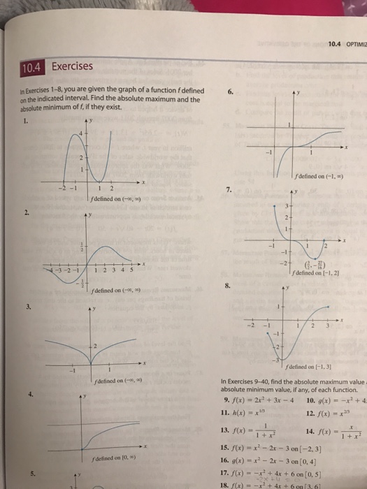 Solved 10.4 OPTIMIZ 10.4 Exercises 6 In Exercises 1-8, you | Chegg.com